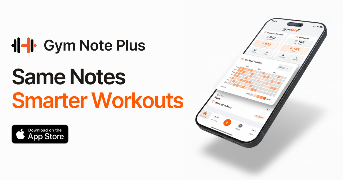 Gym Note Plus - Same Notes, Smarter Workouts